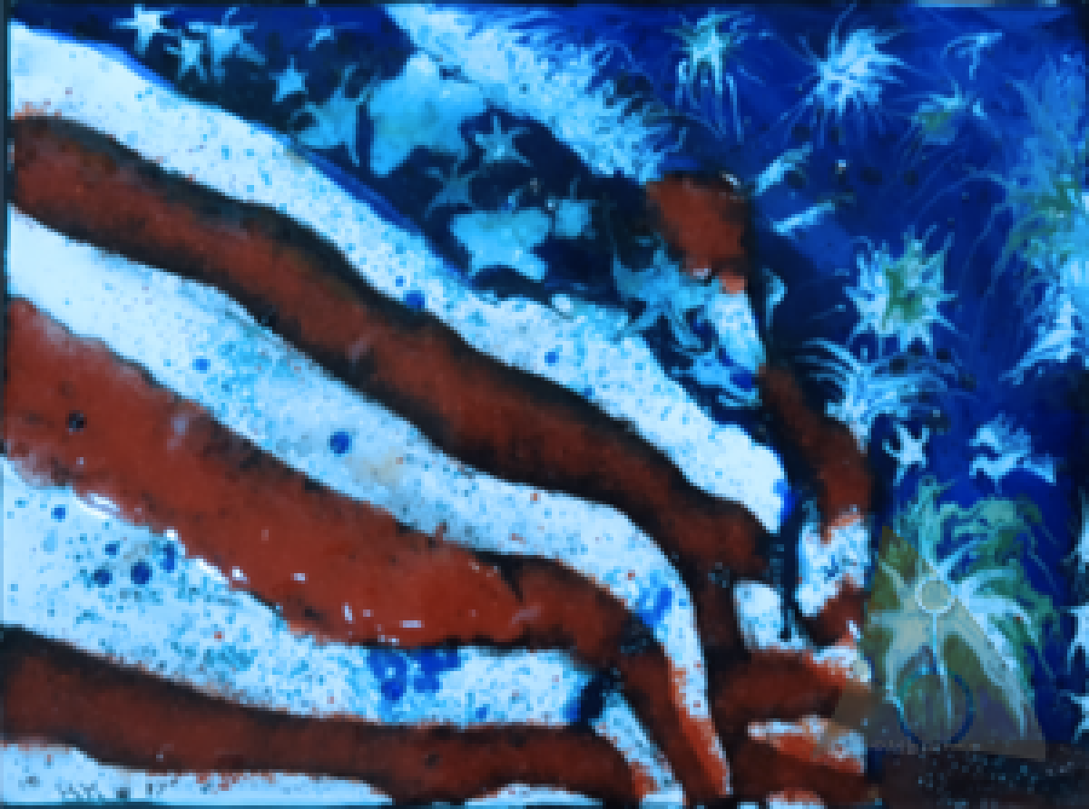 Introduction to Glass Fusion and Glass Enamels BYOB - AMERICAN FLAG Panel
